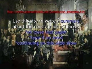 American history constitution | PPTX
