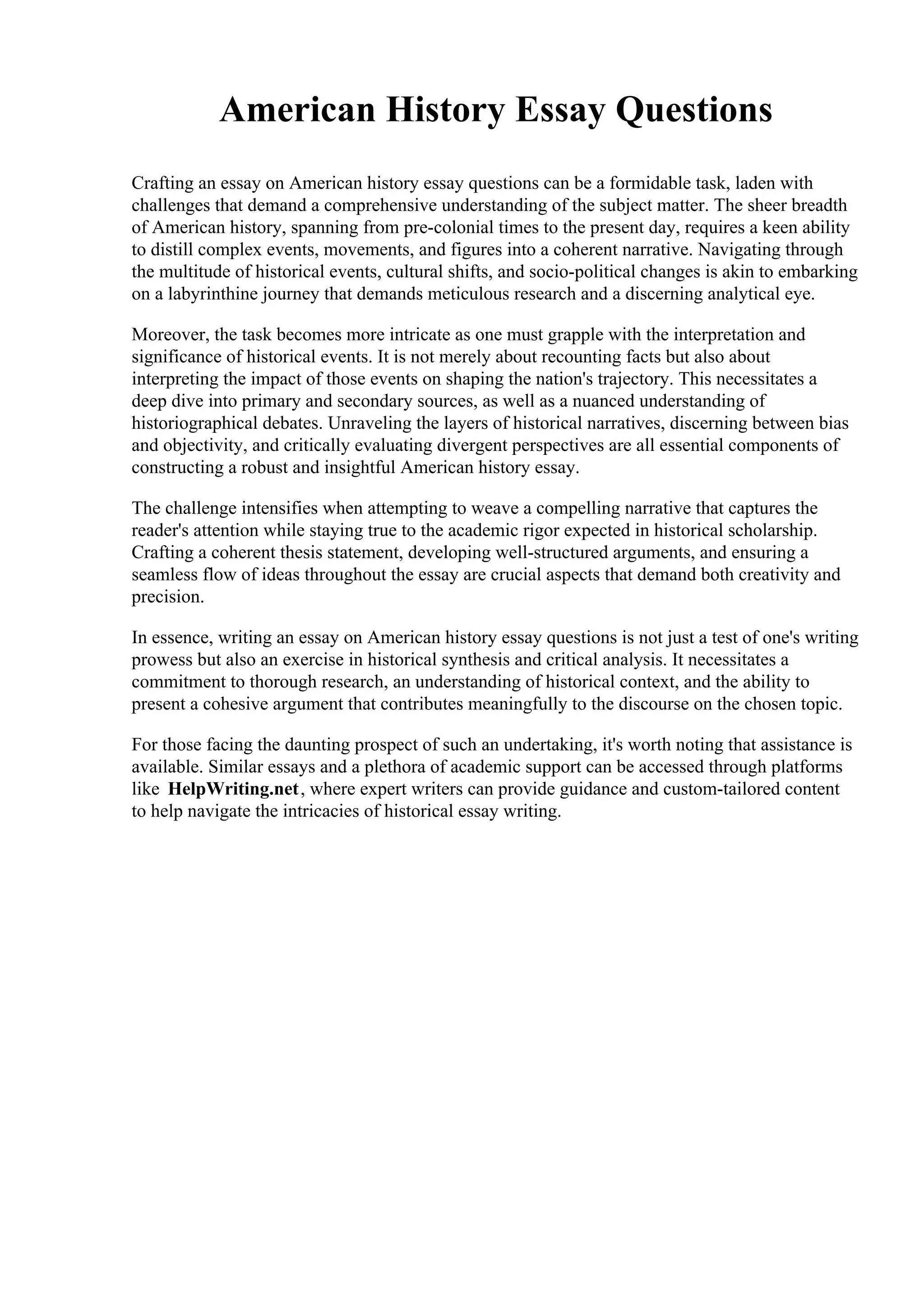 American History Essay Questions.pdf