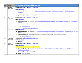 American History Fall 2023 Schedule - Academic.pdf