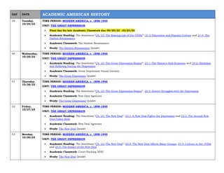 American History Fall 2023 Schedule - Academic.pdf