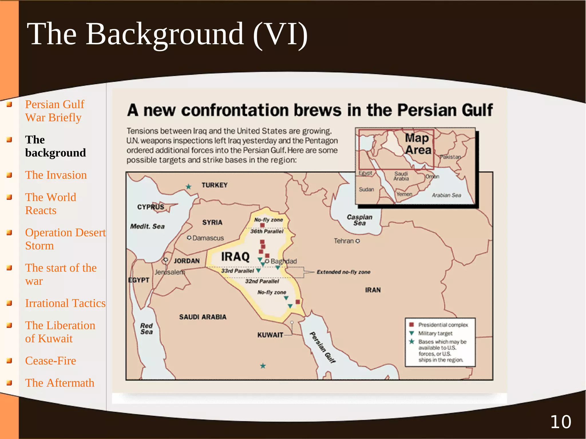 American history: persian gulf war (1990 1991). Operation desert storm ...