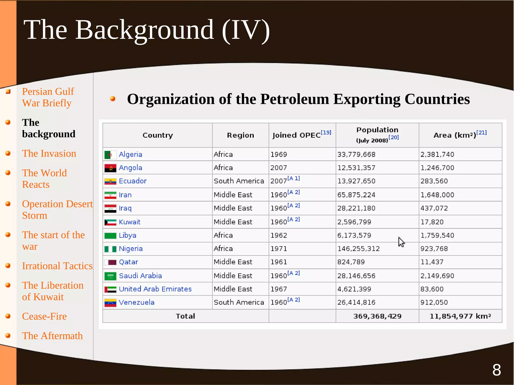 American history: persian gulf war (1990 1991). Operation desert storm ...
