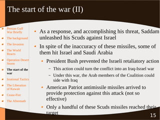 American history: persian gulf war (1990 1991). Operation desert storm ...