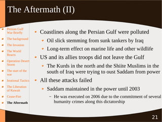 American history: persian gulf war (1990 1991). Operation desert storm ...