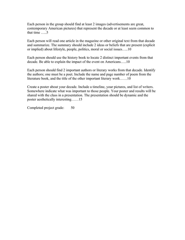 American history project | DOC