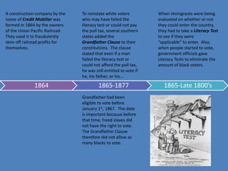 American history timeline (1865 1895) | PPTX
