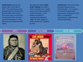 American history timeline (1865 1895) | PPTX