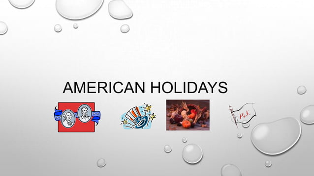 American holidays | PPTX
