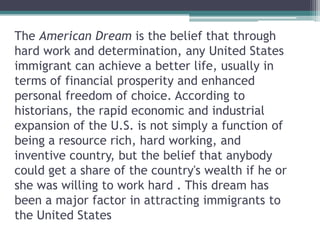 American immigrants | PPTX