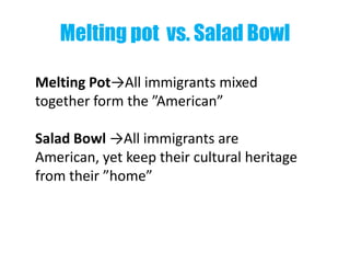 American immigration history | PPTX