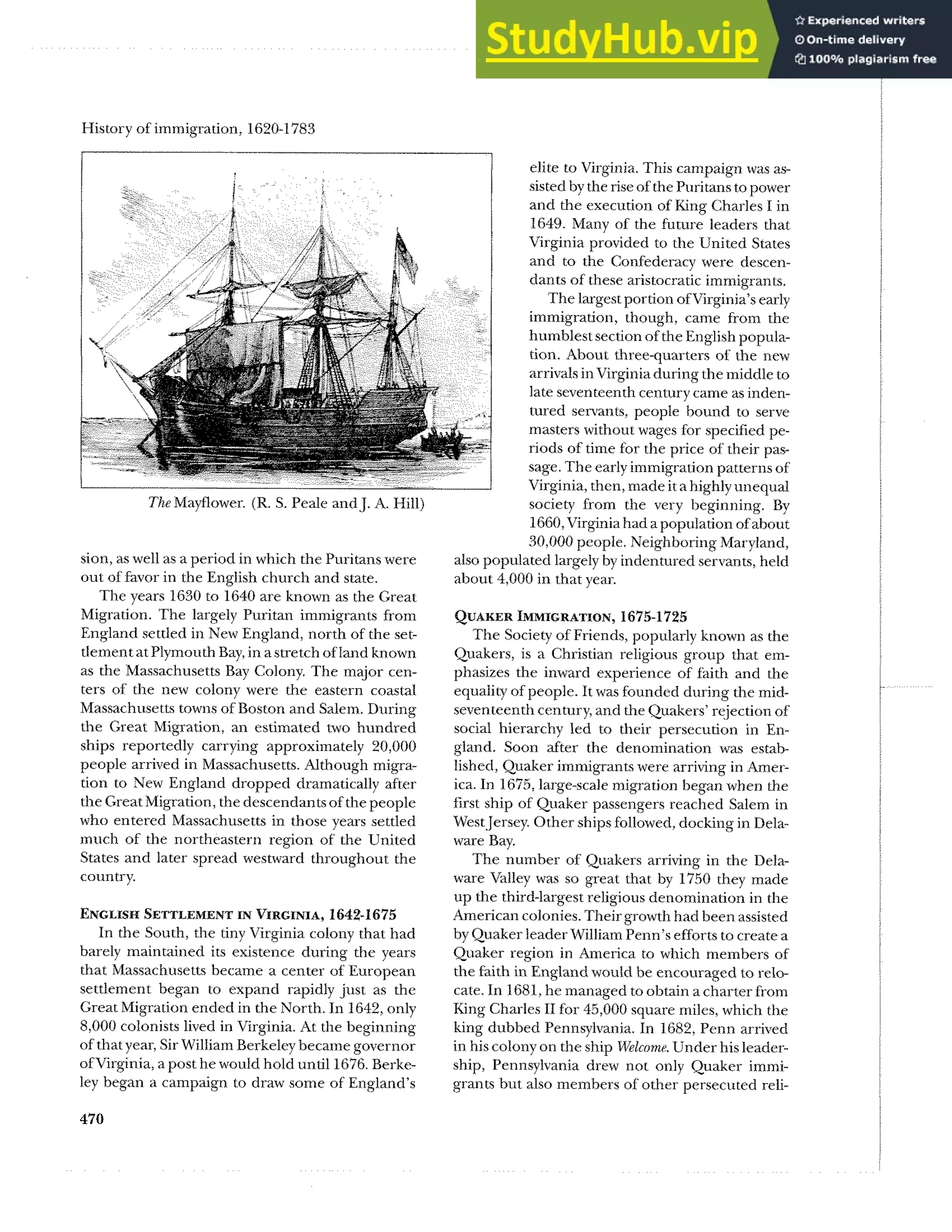 American Immigration History | PDF