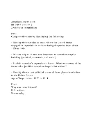American ImperialismHST165 Version 22American Imperialism .docx