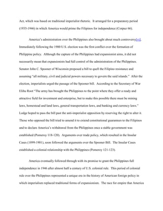 American imperialism in the philippines | DOCX