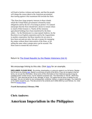 American imperialism in the philippines | DOCX