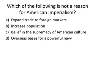 American imperialism presentation | PPT