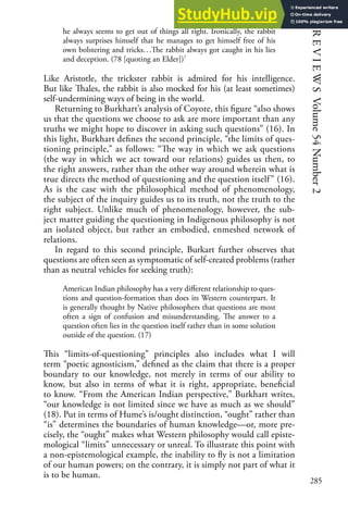 American Indian Thought Philosophical Essays | PDF