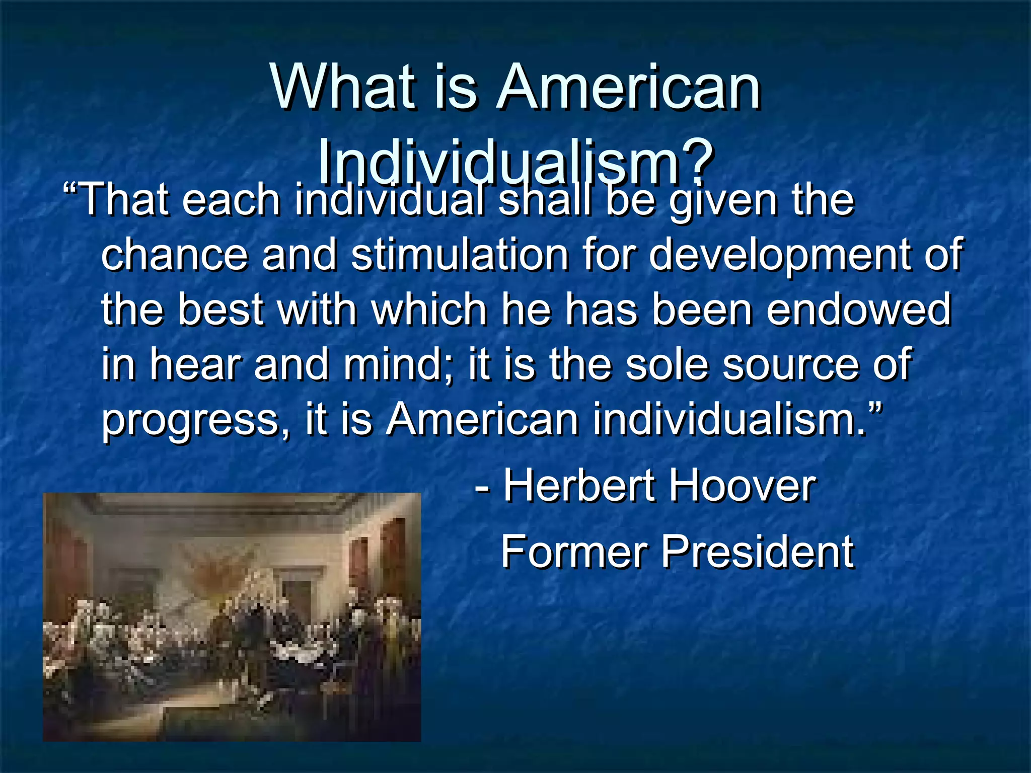 American individualism | PPT