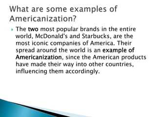 Americanisation | PPTX