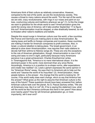 Americanization | PDF