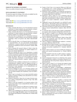 American J Hematol - 2023 - Tefferi - Polycythemia vera 2024 update on ...