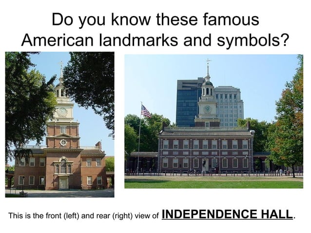 American landmarks and symbols | PPT
