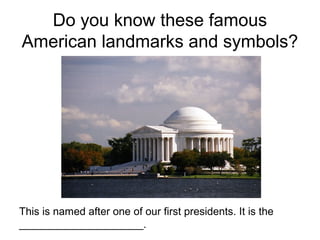 American landmarks and symbols | PPT