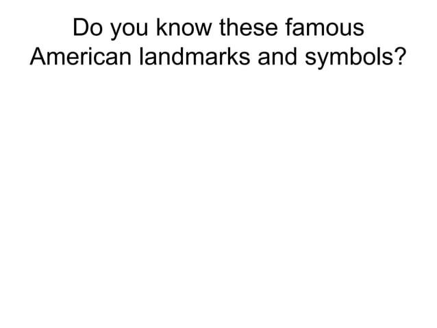 American landmarks and symbols | PPT