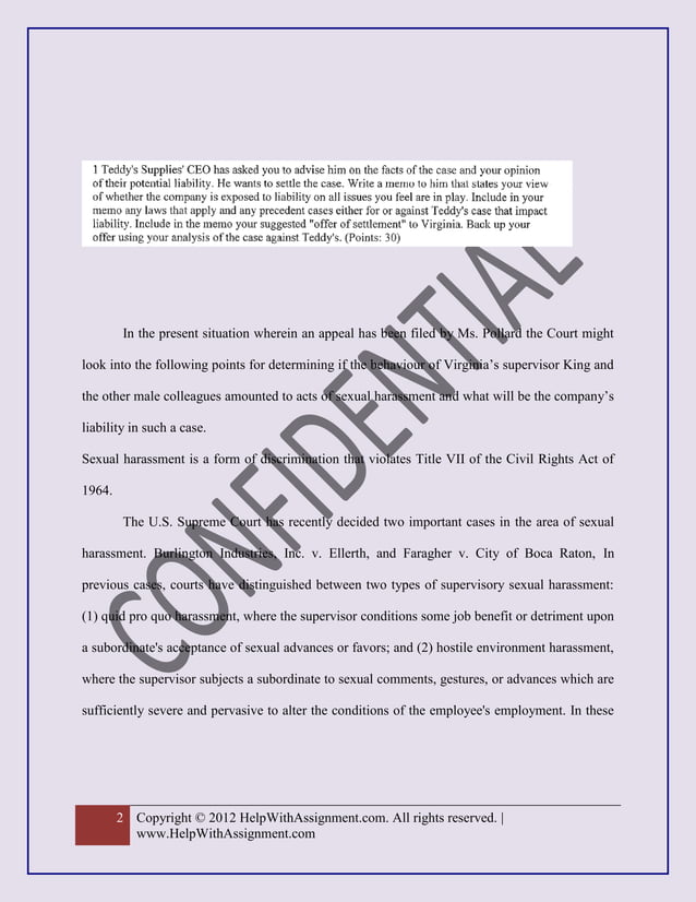 UK Law Case Study Sample Solution | PDF