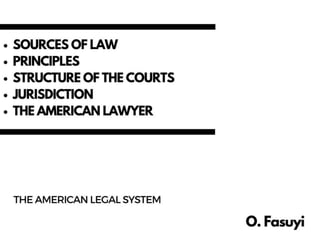 The American Legal System | PPTX