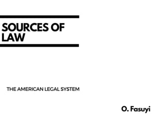 The American Legal System | PPTX