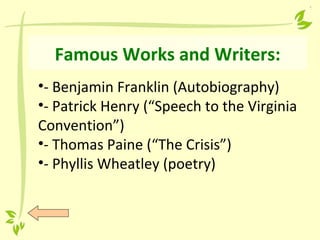 American literary periods | PPT