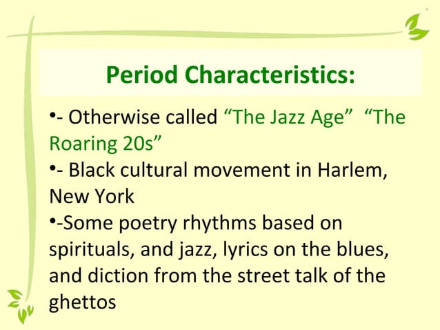 American literary periods | PPT | Poetry | Books and Literature