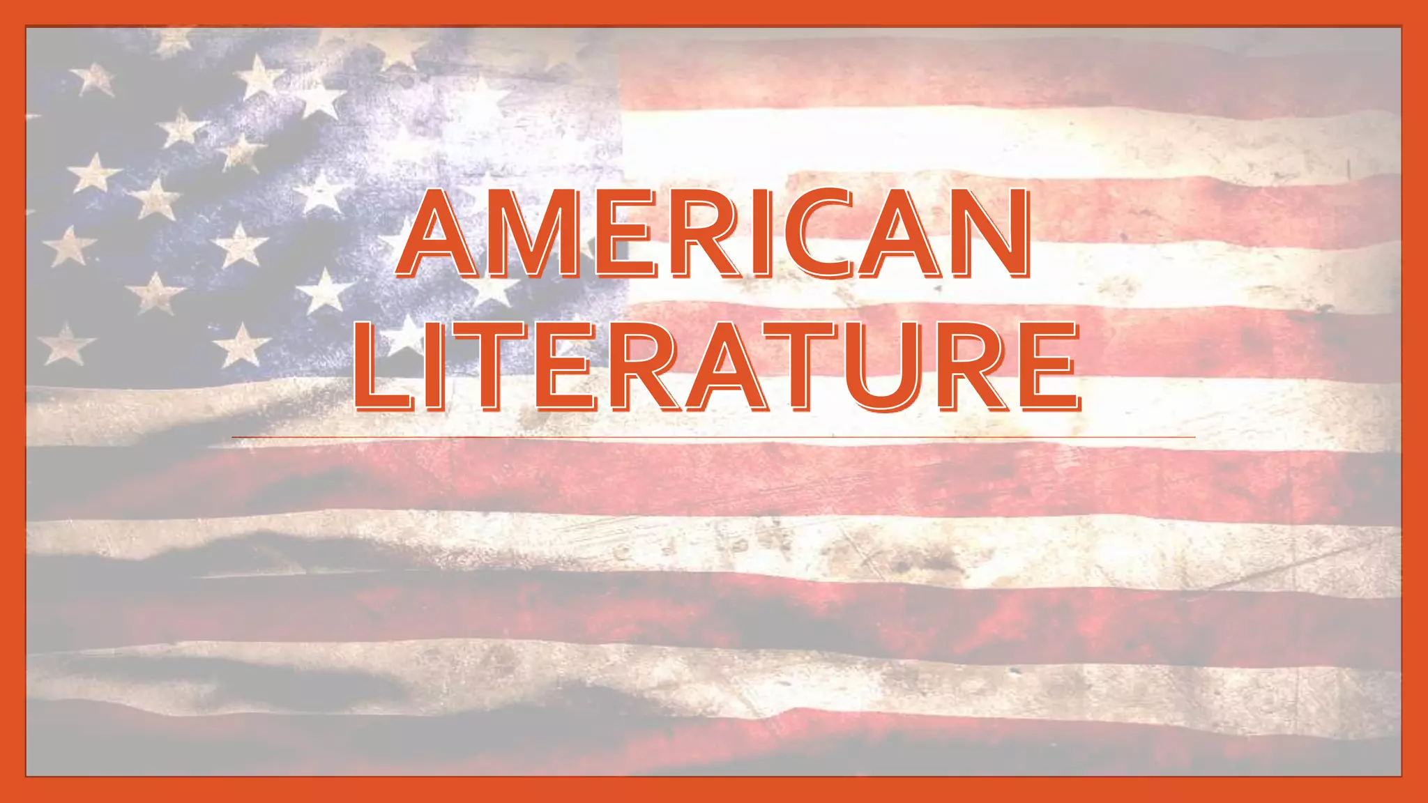 American literature | PPTX