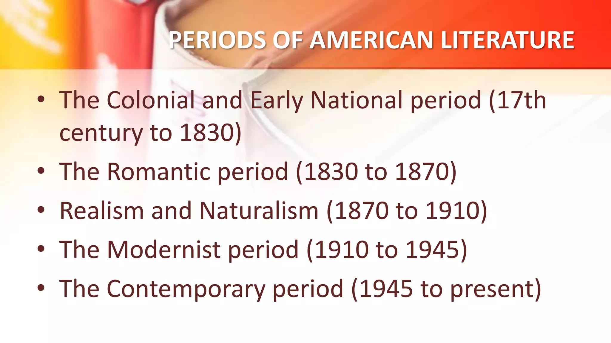 American literature | PPTX