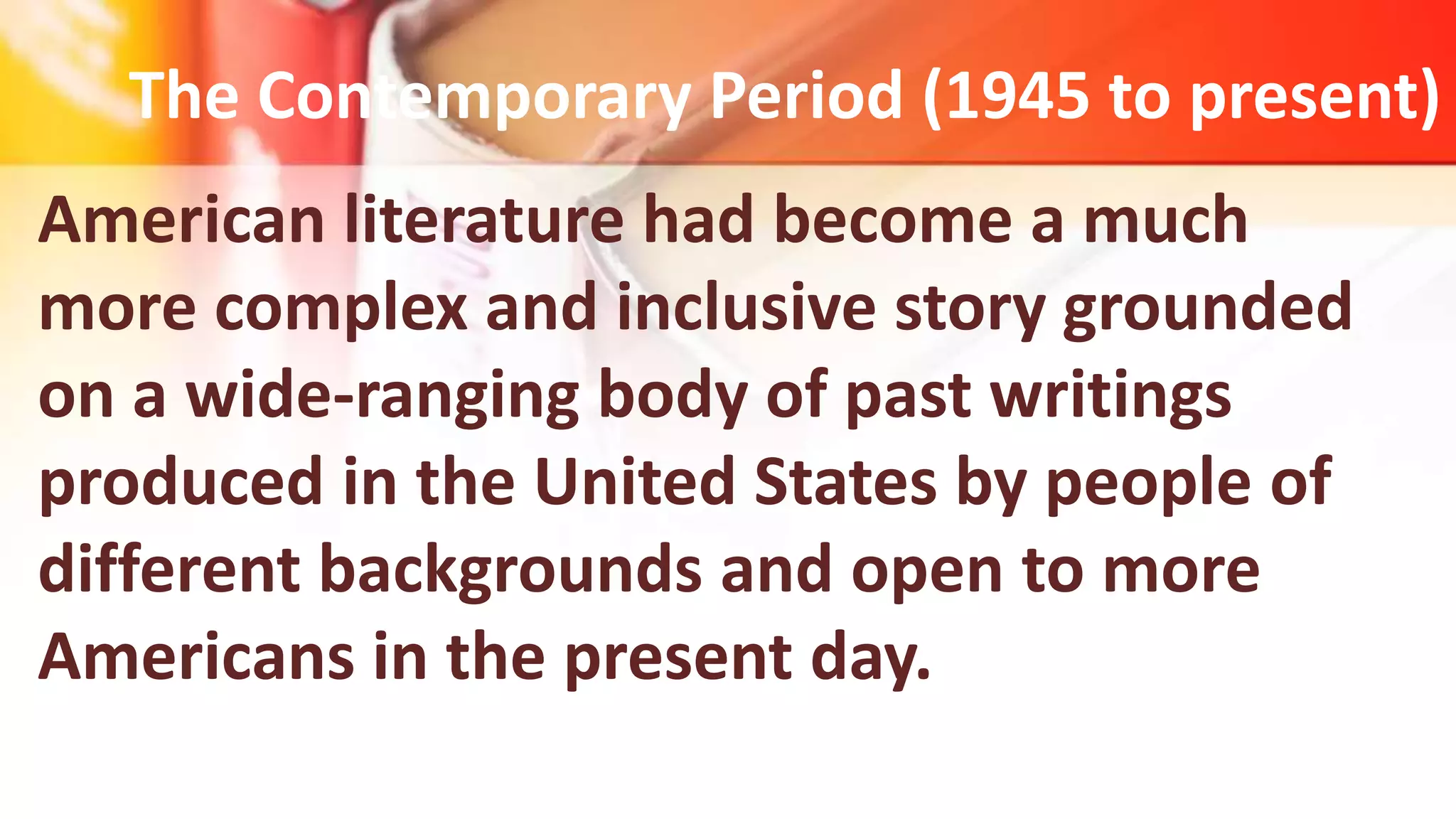 American literature | PPTX
