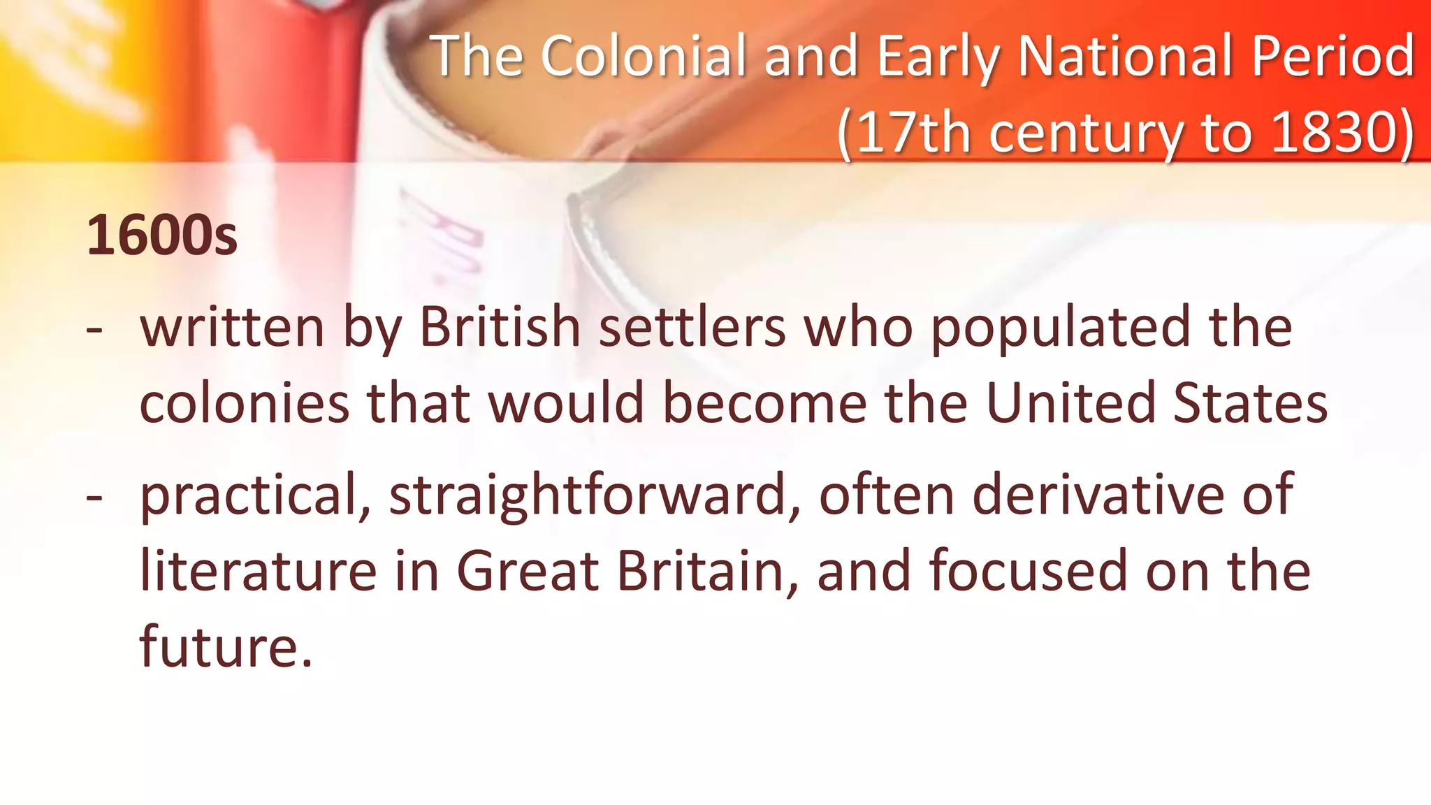 American literature | PPTX