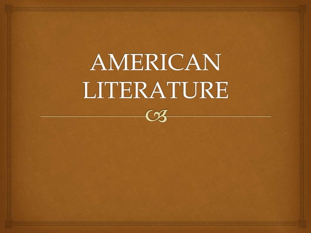 American literature | PPTX