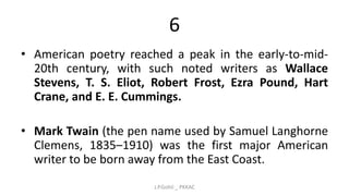 American Literature - Some important points | PDF