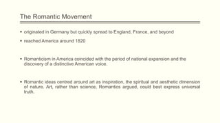 American Literature - The Romantic Period (1820-1860).pptx