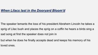 American literature (1) Walt Whitman | PPT