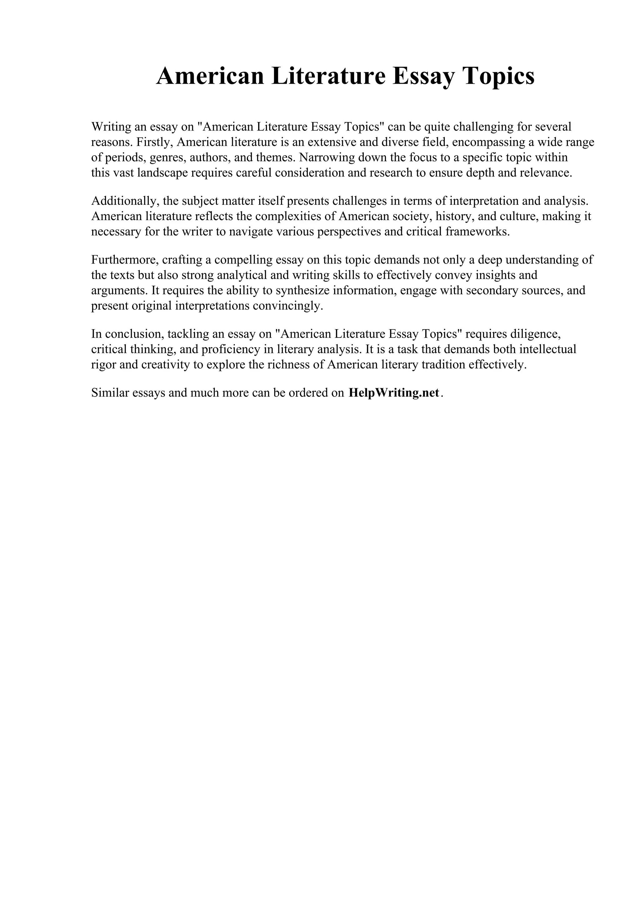 American Literature Essay Topics.pdf