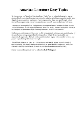 American Literature Essay Topics.pdf