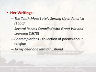 American literature puritanism | PPTX