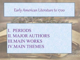 American literature puritanism | PPTX