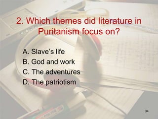 American literature puritanism | PPTX