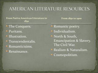 American literature resources | PPT | Poetry | Books and Literature