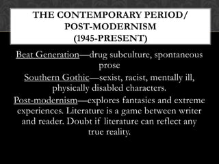 American literature slides | PPTX