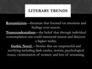 American literature slides | PPTX