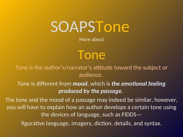 American Literature SOAPStone Method Slides | PPT
