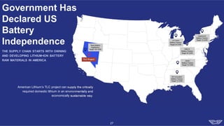 American lithium investor presentation v34 | PDF | Commodities | Economy